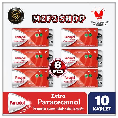 Jual Obat Demam Panadol Extra Warna Merah - 500 mg (Harga 6 Strip ...