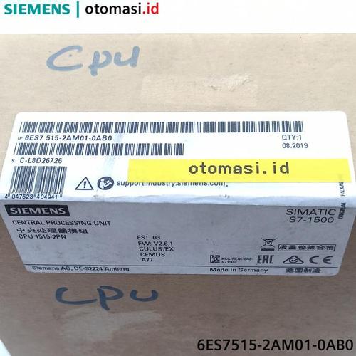 Jual 6Es7515-2Am01-0Ab0 Cpu 1515-2 Pn Plc Siemens Simatic S7-1500 ...