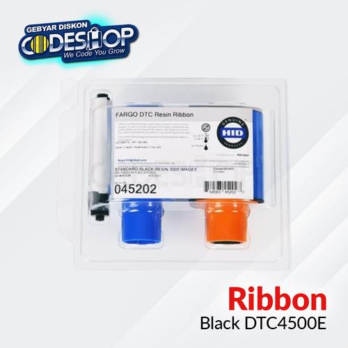 Jual Ribbon Black Resin Fargo DTC4500E 3000 Prints 045202 Tinta Hitam ...