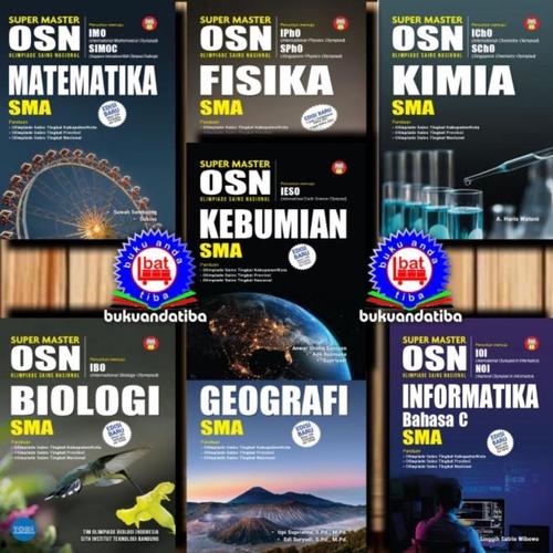 Jual BUKU OLIMPIADE SUPER MASTER KSN MATEMATIKA - FISIKA - KIMIA - BIOLOGI - FISIKA - Kota ...