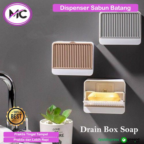 Jual Tempat Sabun Kamar Mandi Tempel Dinding Dispenser Rak Drain Box ...