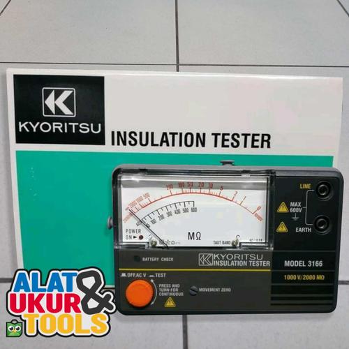 Jual Kyoritsu 3166 Megger analog insulation tester 1000V - Jakarta ...