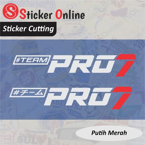 Jual Stiker PRO 7 Team / Kanji | Sticker Cutting PRO7 Team / Kanji ...