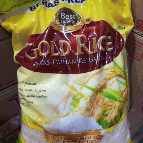 Jual beras premium gold rice 5kg / beras putih / beras pulen - Jakarta ...