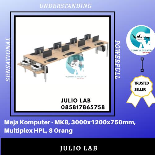 Jual Meja Komputer - MK8, 3000x1200x750mm, Multiplex HPL, 8 Orang - Kab ...
