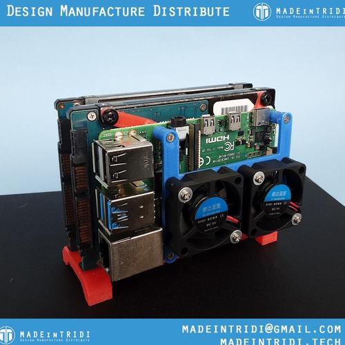 Jual Raspberry Pi SSD/HDD 2.5" Case Raspi NAS Server Case with Fan ...