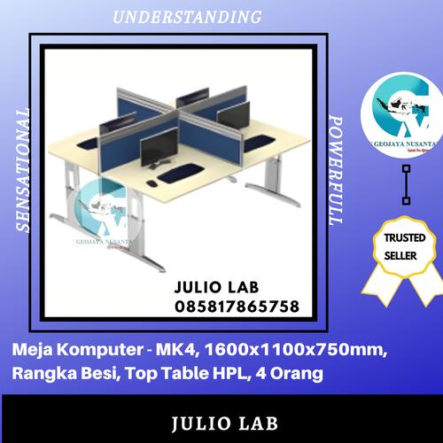 Jual Meja Komputer - MK4, 1600x1100x750mm, Rangka Besi, Table HPL, 4 ...