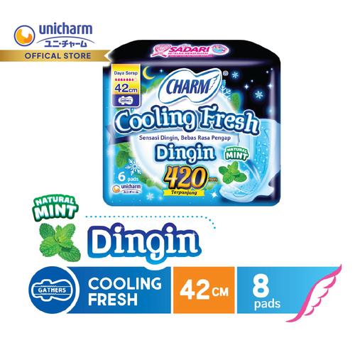 Promo Charm Cooling Fresh Night 42cm 6 Pads - - Unicharm Official Store ...