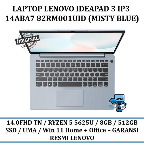 Promo Laptop Lenovo Ideapad 3 Ip3 14aba7 82rm001uid Misty Blue - Original Cicil 0% 3x - Jakarta ...