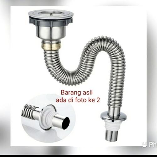 Jual Selang Pembuangan Set Afur Kitchen Sink/Selang Sink/BCP Crome ...