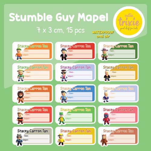 Jual Sticker Label Buku Mata Pelajaran Mapel Stumble Guy - Jakarta ...