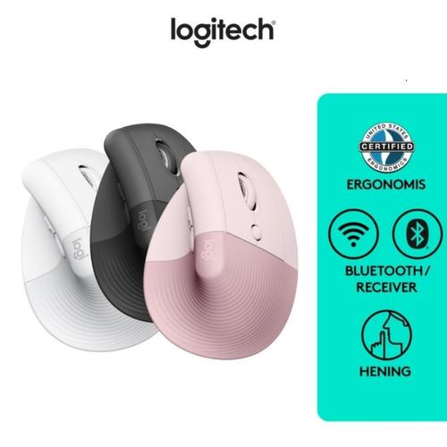 Jual mouse Logitech Wirelles ergonomic vertical lift graphite - Kota ...