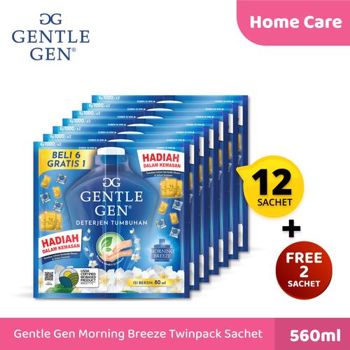 Promo Deterjen Gentle Gen Morning Breeze Twinpack Sachet - Jakarta ...