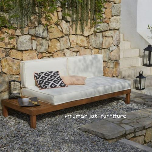 Jual Sofa Minimalis custom ukuran Kayu Jati , Sofa Teras outdoor kayu ...