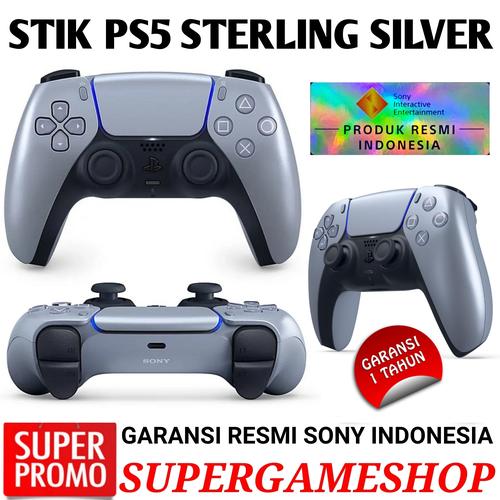 Promo Stik PS5 Dualsense Sterling Silver PS5 Wireless Controller ...