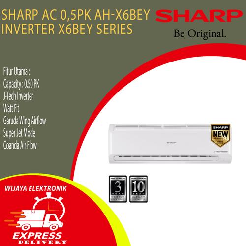 Promo AC SHARP INVERTER AH-X6BEY J-TECH INVERTER (0,5PK) R32 Cicil 0% 3x - Kota Tangerang ...