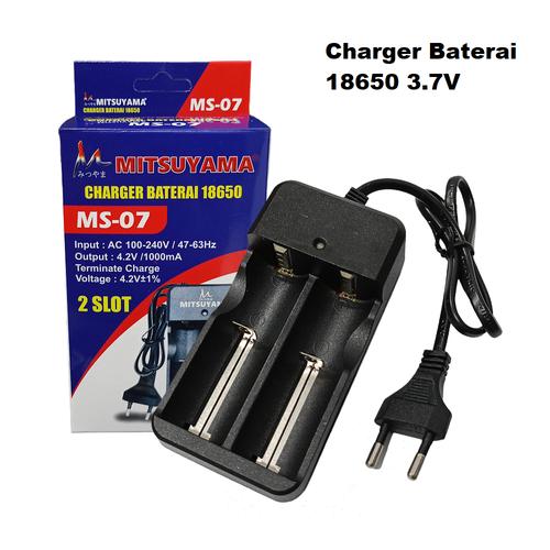 Jual Charger Baterai 18650 3.7V Mitsuyama MS-07 Alat Cas Battery 2 Slot - Jakarta Barat - Tricom ...