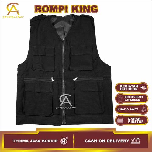 Jual rompi king/rompi proyek/rompi outdor/rompi lapangan/rompi pria ...