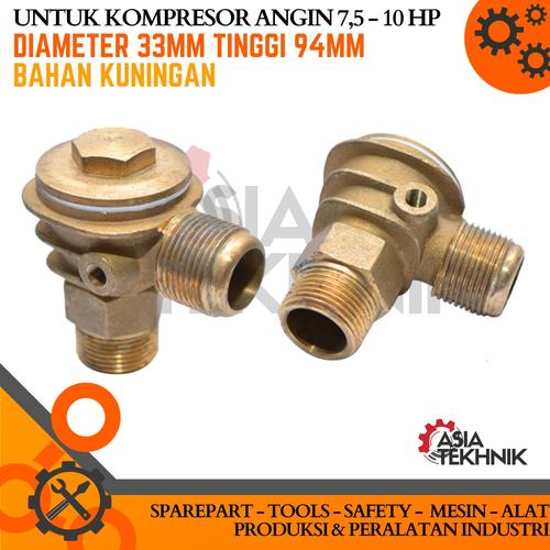 Jual Katup Satu Arah Check Valve Kuningan Kompresor Angin Type 7,5 - 10 ...