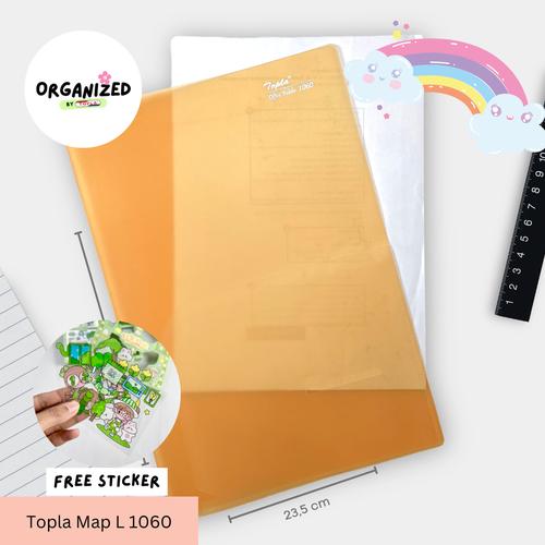 Jual TOPLA Office Folder Sleeve File Tebal Folio F4 / Map L Folio ...