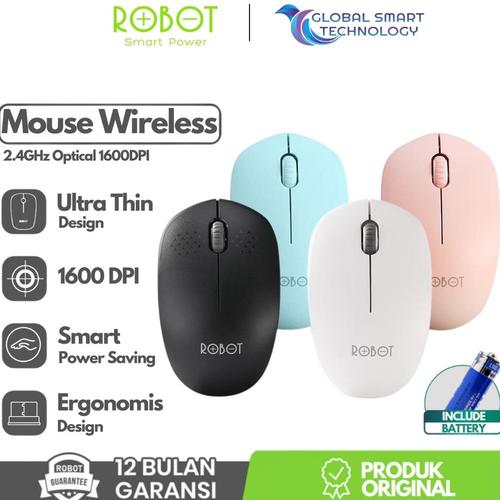 Jual Mouse Wireless Robot M210 2.4G Optical Usb Mouse Gaming Dengan ...