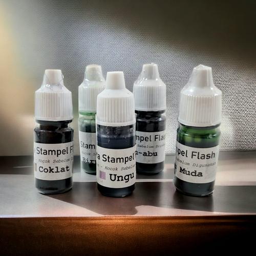 Jual Tinta Stampel Flash - Premium Stamp Ink SFO - Biru Muda - Kota ...