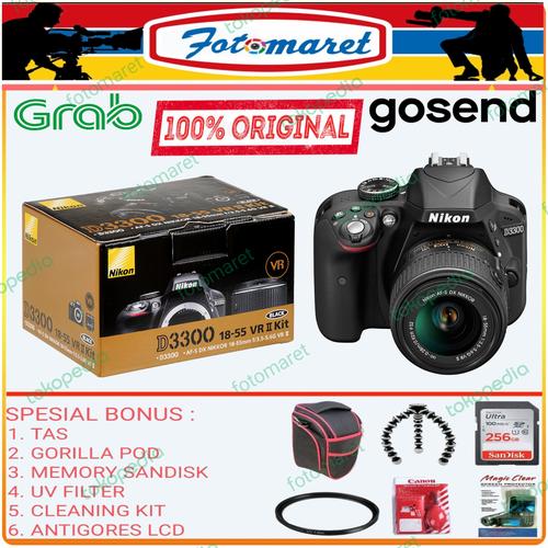 Promo NIKON D3300 KIT 18-55MM VR II / KAMERA NIKON D3300 KIT 18-55MM VR II - BODY ONLY - Jakarta ...