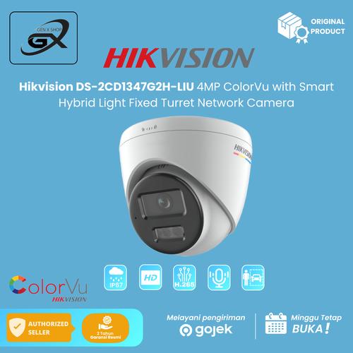 Jual Camera CCTV 4mp IP Cam Hikvision ColorVU DS-2CD1347G2H-LIU 4MP with Smart Hybrid Light ...