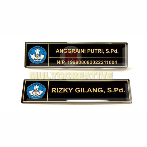 Jual PAPAN NAMA DADA TUT WURI NAMETAG - NAME TAG KEMDIKBUD - Tipe 1 ...