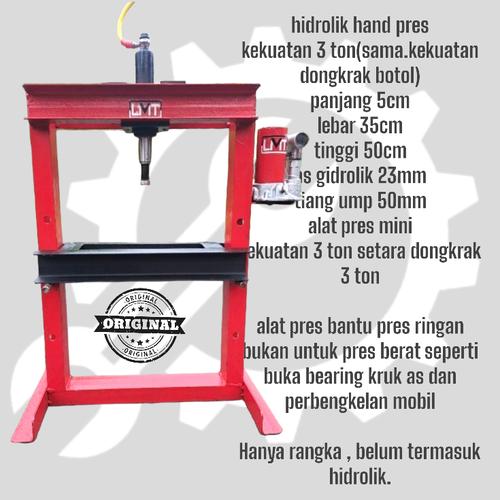 Jual Hidrolik Hand Press Mini - Kab. Purbalingga - kTs tools | Tokopedia