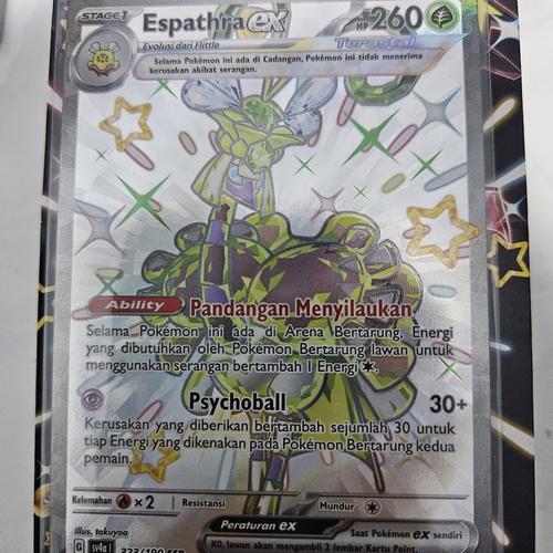 Jual Pokemon TCG kartu indonesia SSR Espathra sv4a harta berkilau ex ...
