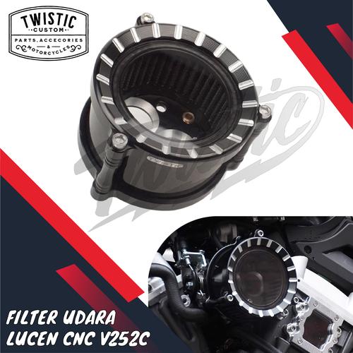 Jual Filter Udara Lucen CNC Aluminium Motor Benda V252C V 252 C Bobber ...