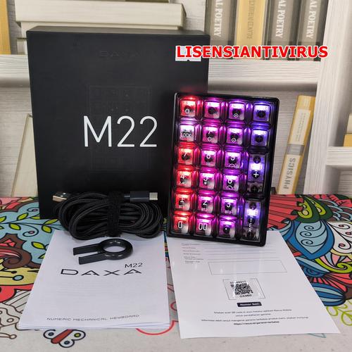 Jual Numpad Rexus Keyboard Numeric Mechanical Daxa M22 Tactile KTT Ash ...