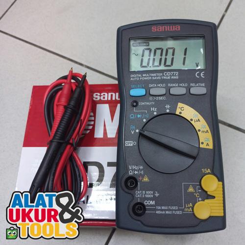 Jual SANWA CD772 Digital Multimeter with Temp 300°C True RMS 15A ...
