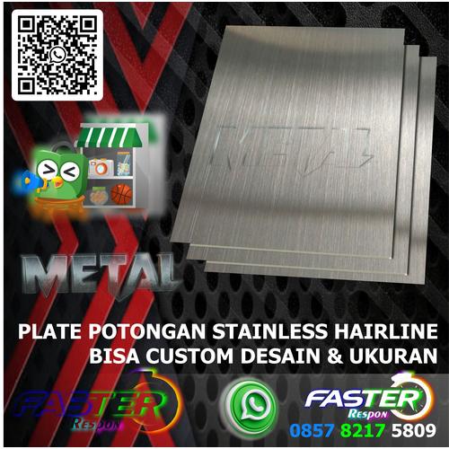 Jual plate potongan stainless 1.5 mm grade 304 hairline per cm ...