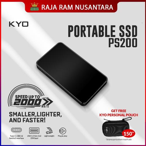 Jual KYO PS200 2TB Portable SSD USB 3.2 Gen 2 x2 TYPE C External SSD ...