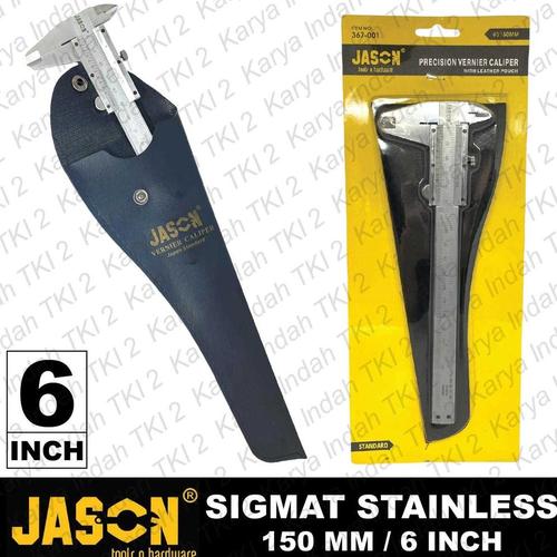 Jual Sigmat 6" JASON Stainless Steel Vernier Caliper 150 mm Jangka ...