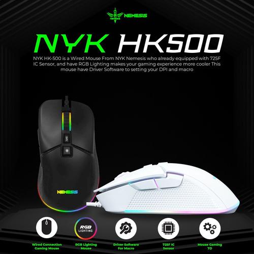 Jual Mouse Wired RGB with Macro NYK Nemesis HK500 - Hitam - Kota ...