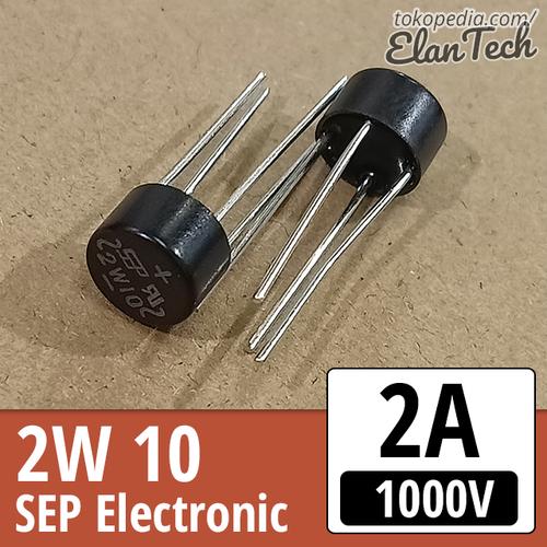 Jual Diode Bridge 2W10 2A 1000V SEP 2W 10 Dioda Sisir Elantech ...