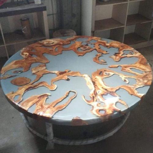 Jual Meja Resin Epoxy | Meja Tamu Resin Kayu | Meja Resin Bulat - Kab ...