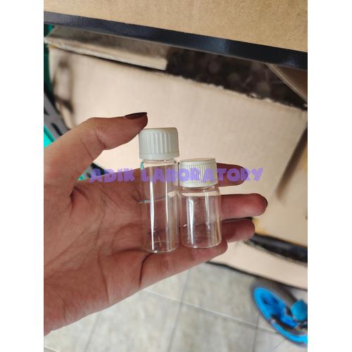 Jual BOTOL KACA 20ML TEBAL BENING TUTUP ULIR / BOTOL SAMPEL BENING ...