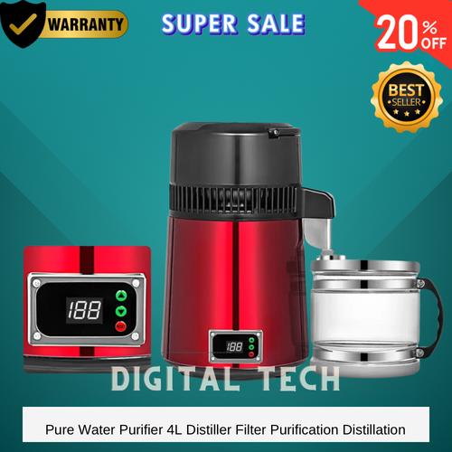 Jual Pure Water Purifier 4L Distiller Filter Purification Distillation ...