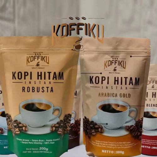 Jual KOFFIKU Kopi instan BUNDLING Robusta+Arabica Gold 200gram - Kota ...