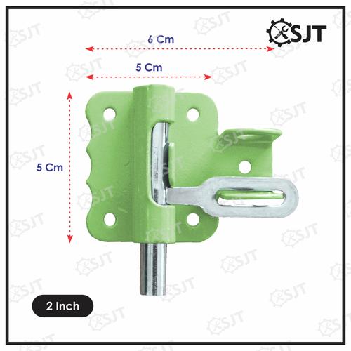 Jual SJT - Grendel Overval Hijau / Grendel Tempat Kunci Pintu - 2 Inch ...
