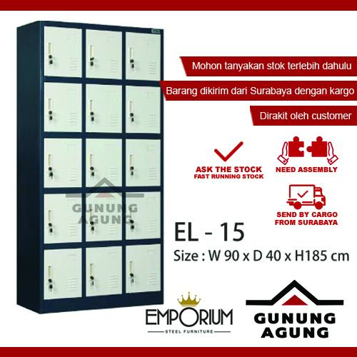 Jual Loker Besi Karyawan 15 pintu EL-15 - Locker Besi 15 Pintu Emporium ...