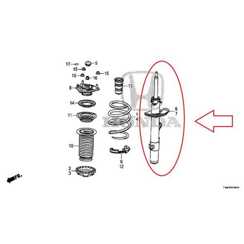 Jual TSM Shock breaker Shockbreaker absorber depan Honda CRV Turbo RW ...
