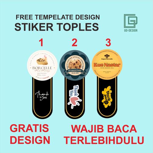 Jual Stiker Toples 500gr Sticker Label Segel Kue Kering / NASTAR/KUKER ...