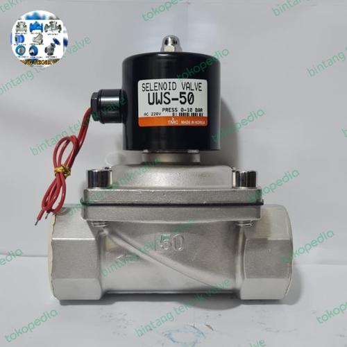 Jual SOLENOID VALVE 1" INCH DN25 STAINLESS STEEL 304 UWS-50 220V 10 BAR ...