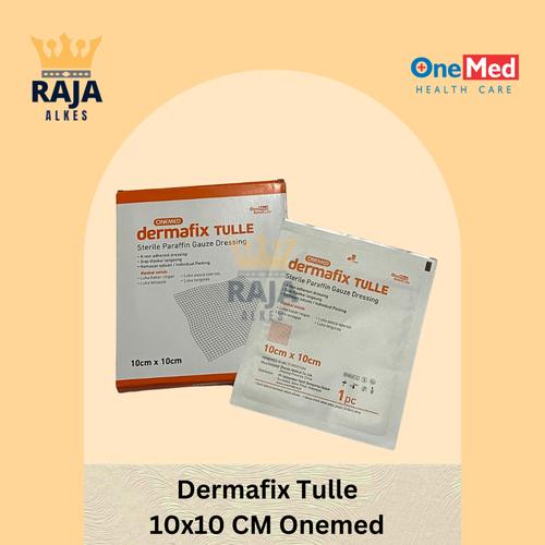 Jual Dermafix Tulle 10x10 cm Onemed Plester Luka Paraffin Gauze Per Pcs ...