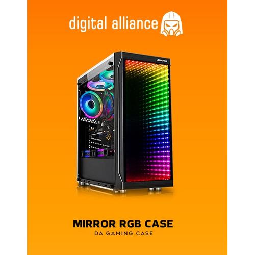 Jual Digital Alliance Mirror RGB Casing PC Gaming RGB ATX M-ATX ITX ...